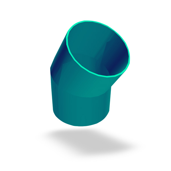 Codo 30º PE100-RC Negro Segmentado Tope archivos - Agruquero