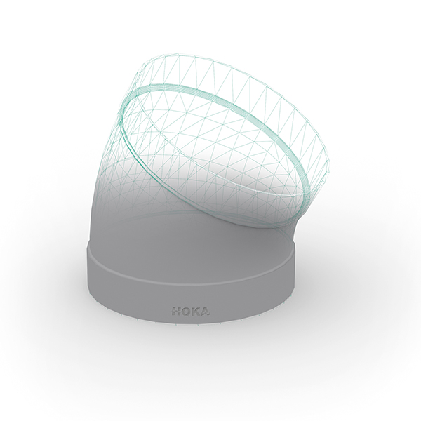 Codo 30º Socket PPS Gris 140 mm AIR - Agruquero