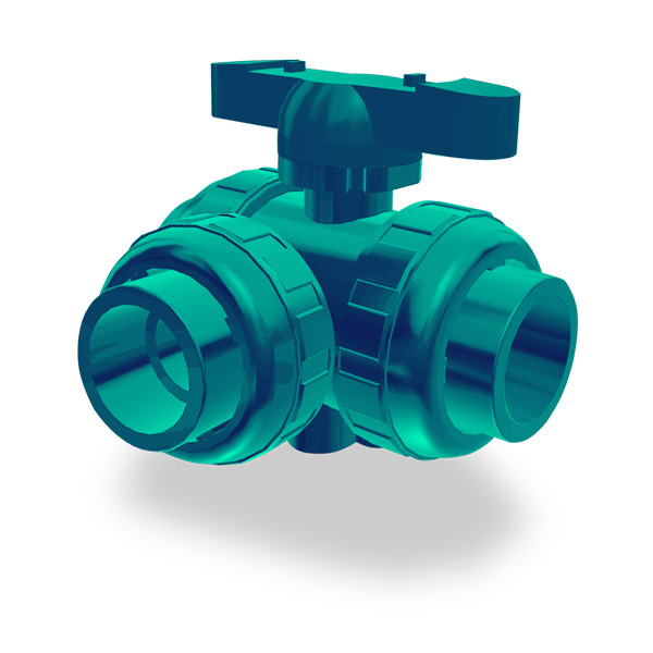 T23 Bola 3 Vías Horizontal PP EPDM PTFE Socket archivos - Agruquero