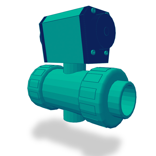 V Aut T21 Bola CPVC-EPDM Neu DE Socket DN50 - Agruquero